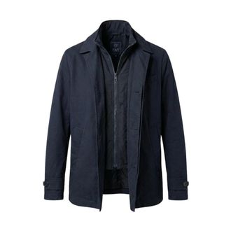 Fay Homme, Vestes, Bleu, Taille: 3XL Trench en popeline technique