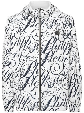 Philipp Plein veste à logo imprimé - Blanc