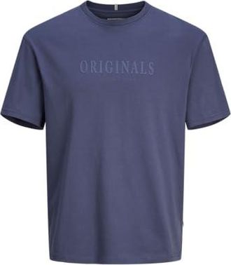 Jack & Jones Jorfrederiksberg Noos T-Shirt à col Rond, Bleu Nuit, XS Homme