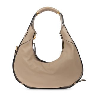 Moschino Sac &agrave; bandouli&egrave;re en cuir - Femme - Sacs - Beige - Taille: ONE Size