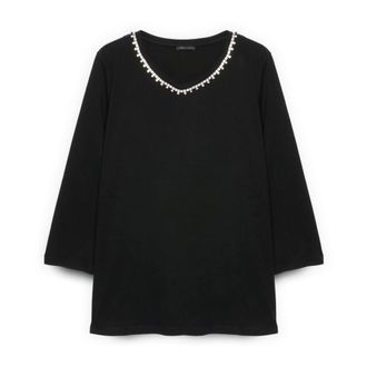 Fiorella Rubino Damen, Oberteile, Schwarzk, 2XLGr&ouml;&szlig;e