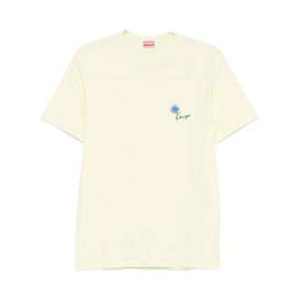 Kenzo Tulpe-Stickerei Slim T-Shirt - - Tops - Herren - Gr&uuml;n - L