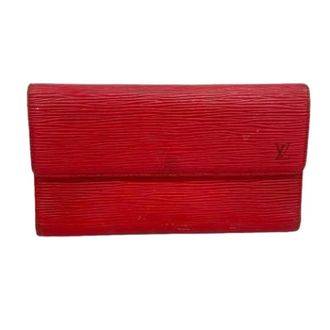 Louis Vuitton unisex, Pre-owned, Rouge, Taille: ONE Size Pre-owned Portefeuille long (&agrave; trois volets)