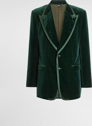 Dolce & Gabbana Einreihige Smokingjacke Aus Samt - Mann Anz&uuml;ge Und Blazer 52