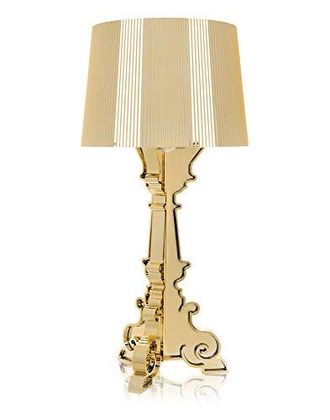 Kartell Bourgie, Lampe de Table, Or, Version Dimmable