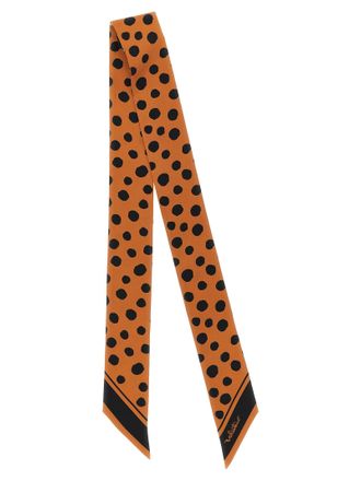 Valentino Garavani Polka-Dot Silk Scarf - Orange