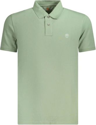 Timberland Homme, Tops, Vert, Taille: S Polo en Coton Vert Style Classique