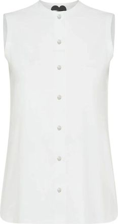 Roberto Ricci Design Rrd, Femme, Tops, Blanc, Taille: 36 FR Chemise Oxford sans manches