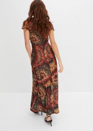 Bonprix Maxikleid ausgestellte Passform, aus Jersey-Material aus Polyester und Elasthan