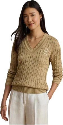 Ralph Lauren Damen, Strickwaren, Beige, XLGr&ouml;&szlig;e