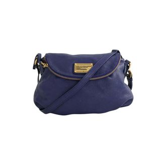 Marc Jacobs Sac &agrave; bandouli&egrave;re en cuir bleu