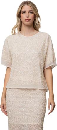 Kaos Kaos, Femme, Tops, Jaune, Taille: 40 FR T-Shirt Blusa