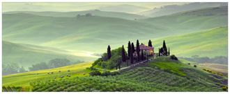 Wallario Poster - Toskana in Italien in Premiumqualit&auml;t, Gr&ouml;&szlig;e: 80 x 200 cm XXL-Poster