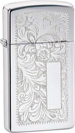 Zippo 1300088 Pirates Emblem Feuerzeug, Venetian Chrome, 1652