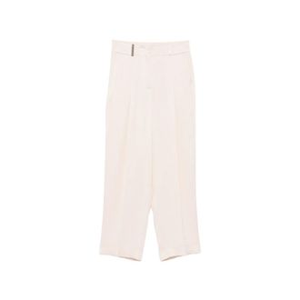 PESERICO Pleated Flared Trousers