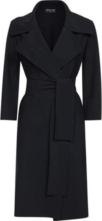 La Petite Robe Di Chiara Boni Femme, Manteaux, Noir, Taille: 44 FR Saveria Belted Duster Coat