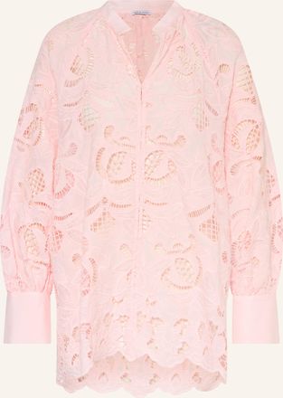 Mrs & Hugs Mrs & Hugs Blusenshirt Mit Lochspitze rosa