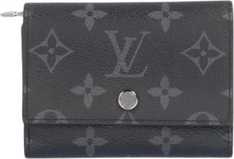 Louis Vuitton unisex, Pre-owned, Noir, Taille: ONE Size Portefeuille en toile Pre-owned