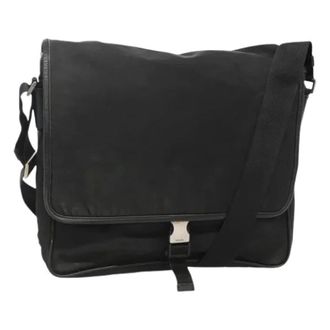 Prada Sac Bandouli&egrave;re Vintage en Nylon Pre-owned - Femme - Pre-owned - Noir - Taille: ONE Size