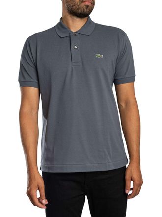 Lacoste Logo-Polo-Shirt, Grau