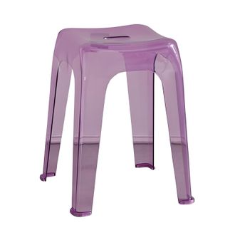 Generic 6Er-Set Transparente Acryl-Esshocker (45,7 cm Hoch), Moderne, Stapelbare Barhocker Aus Durchsichtigem Kunststoff, Runde, R&uuml;ckenlehnenlose St&uuml;hle f&uuml;r K