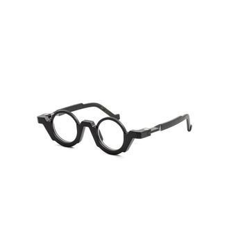 Vava unisex, Accessoires, Noir, Taille: 38 MM Round Optical Frame