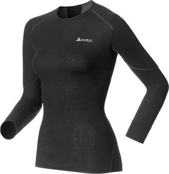 Odlo Femme, Sport, Noir, Taille: 42 FR 15000 Crew Neck L/S