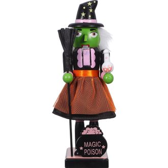 BESPORTBLE Halloween Nussknacker Figur aus Holz Handbemalt Soldat Nussknackerpuppen Dekorative Halloween Partydekoration für Tisch und Zuhause