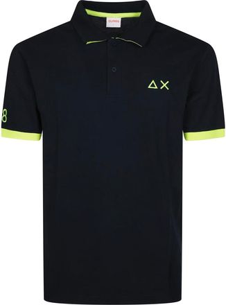 Sun 68 Homme, Tops, Bleu, Taille: L Polo N Fluo