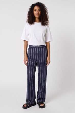 Gerard Darel Pantalon droit ray&eacute; - AINAIS - Marine