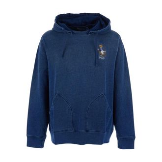 Polo Ralph Lauren Homme, Sweatshirts et sweats &agrave; capuche, Bleu, Taille: M Denim Effect Sweat &agrave; capuche