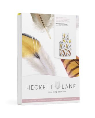 Heckett & Lane Lopez Duvet Cover, 100% Cotton Flannel, Citrus Yellow, 135 x 200 cm, 1.0 Pieces