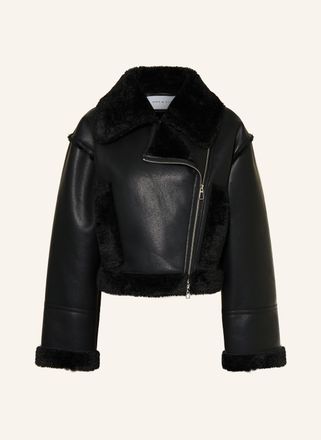 Mrs & Hugs Mrs & Hugs Jacke In Lederoptik schwarz