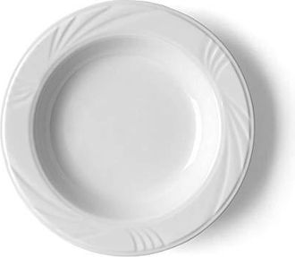 Holst Porzellan Alumina Teller tief 22,5 cm Reliefform Lubin