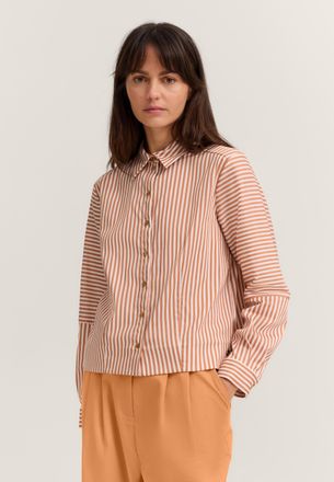 Bugatti Damen Bluse gestreift aus Baumwollmischung