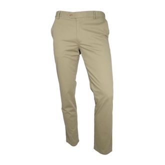 Meyer Fine Micro Print Flex Hose Oslo - - Trousers - Herren - Beige - W36 L30