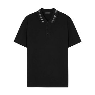 Versace Medusa Stickerei Polo - - Tops - Herren - Schwarzk - S