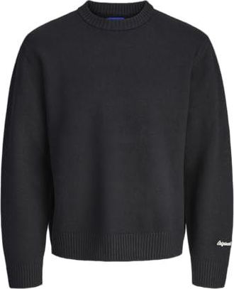 Jack & Jones Jornorrebro Knit Crew Neck Sn, Noir, M