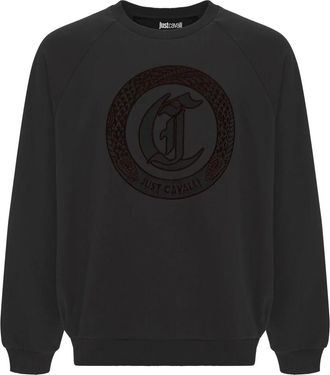 Just Cavalli Homme, Sweatshirts et sweats &agrave; capuche, Noir, Taille: M Just Cavalli Sweaters
