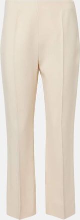 Prada Schmale High-Rise-Hose aus Sablé