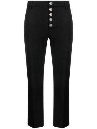 Dondup pantalon chino &agrave; coupe courte - Noir