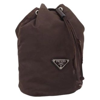 Prada Pre-owned Nylon Pouch - - Pre-owned - Damen - Braun - ONE SIZE