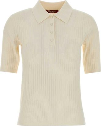 Max Mara Femme, Tops, Blanc, Taille: 44 FR Oscuri Polo