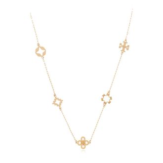 Tory Burch Femme, Accessoires, Jaune, Taille: ONE Size Kira Clover Necklace
