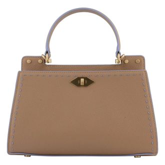 Pourchet Femme, Sacs, Beige, Taille: ONE Size Trianon Bicolore GM