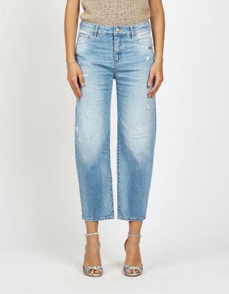 Gang 5-Pocket-Jeans GANG 94IDA, Damen, Gr. 26, N-Gr, blau (bright blau repair), Denim/Jeans, Obermaterial: 98% Baumwolle, 2% Elasthan, Ballonform kn&ouml;chelfr