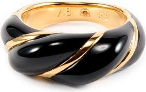 Aur&eacute;lie Bidermann Bague torsad&eacute;e Diana en laiton et plaqu&eacute; or