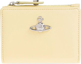 Vivienne Westwood Femme, Accessoires, Jaune, Taille: ONE Size Leather Card Holder