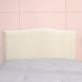 Generic Dehnbarer Kopfteilbezug aus Samt Doppelbett Queen Bett California King Bett Weicher Staubdichter Schutz f&uuml;r Schlafzimmerdekoration Beige 140-170cm/55-