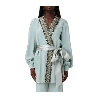 Valentino Giacca Kimono in Cady Couture - - Blouses & Shirts - Damen - Gr&uuml;n - S